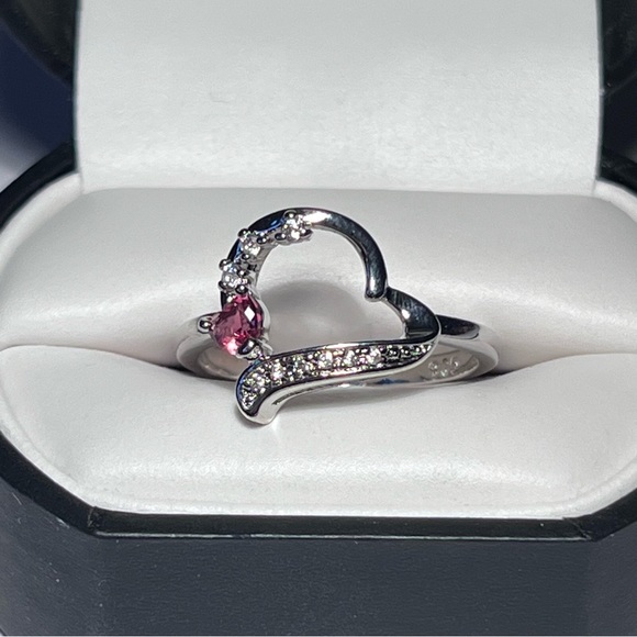 Jewelry | Romantic 925 Sterling Silver Heart Shaped Ring | Poshmark